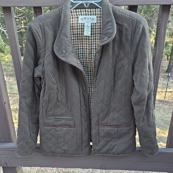 Orvis | Jackets & Coats | Orvis Quilted Olive Green Jacket | Poshmark